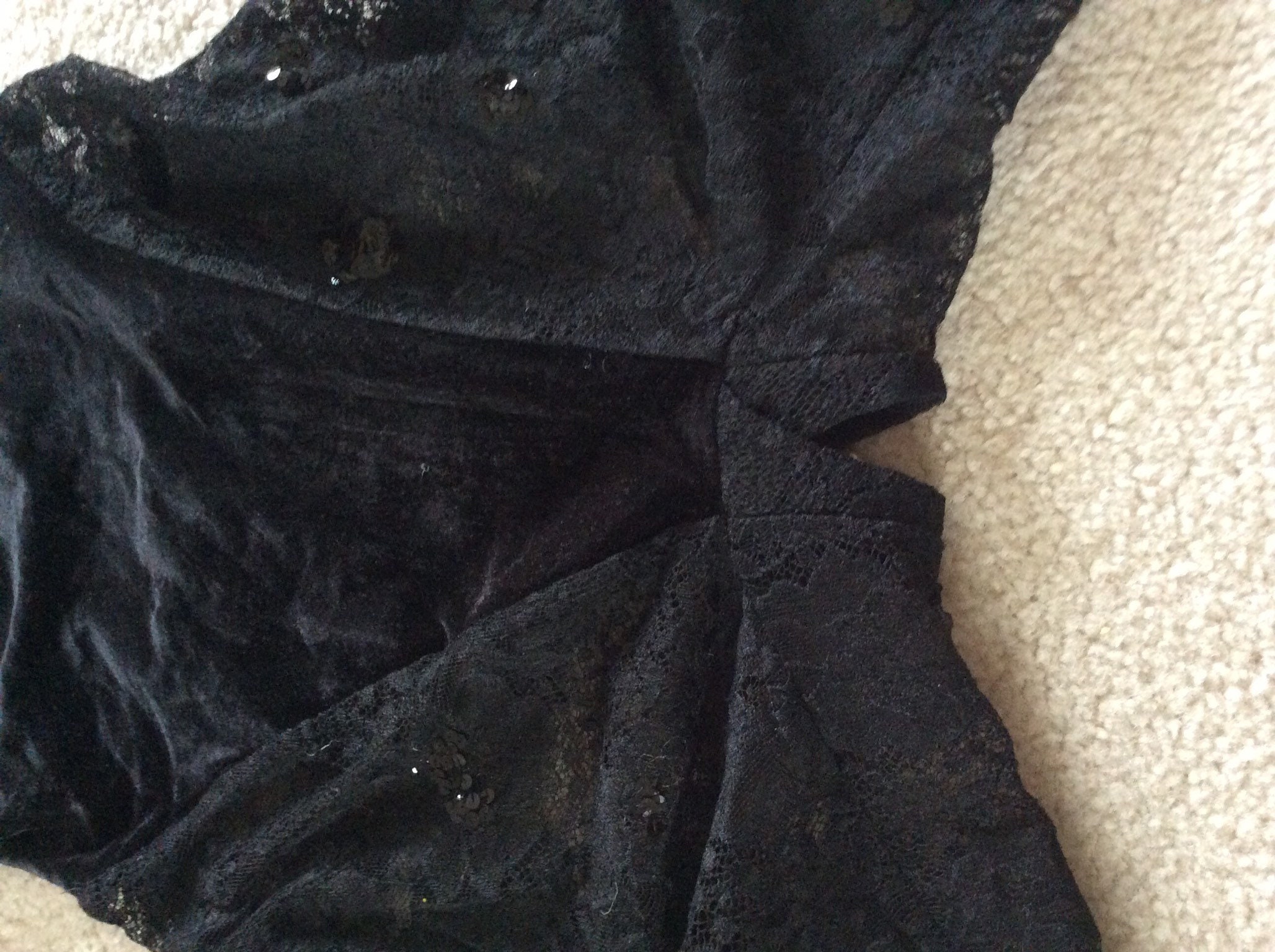 Laperla Vintage 1990 Unworn Black Velvet Lace and Sequins - Etsy