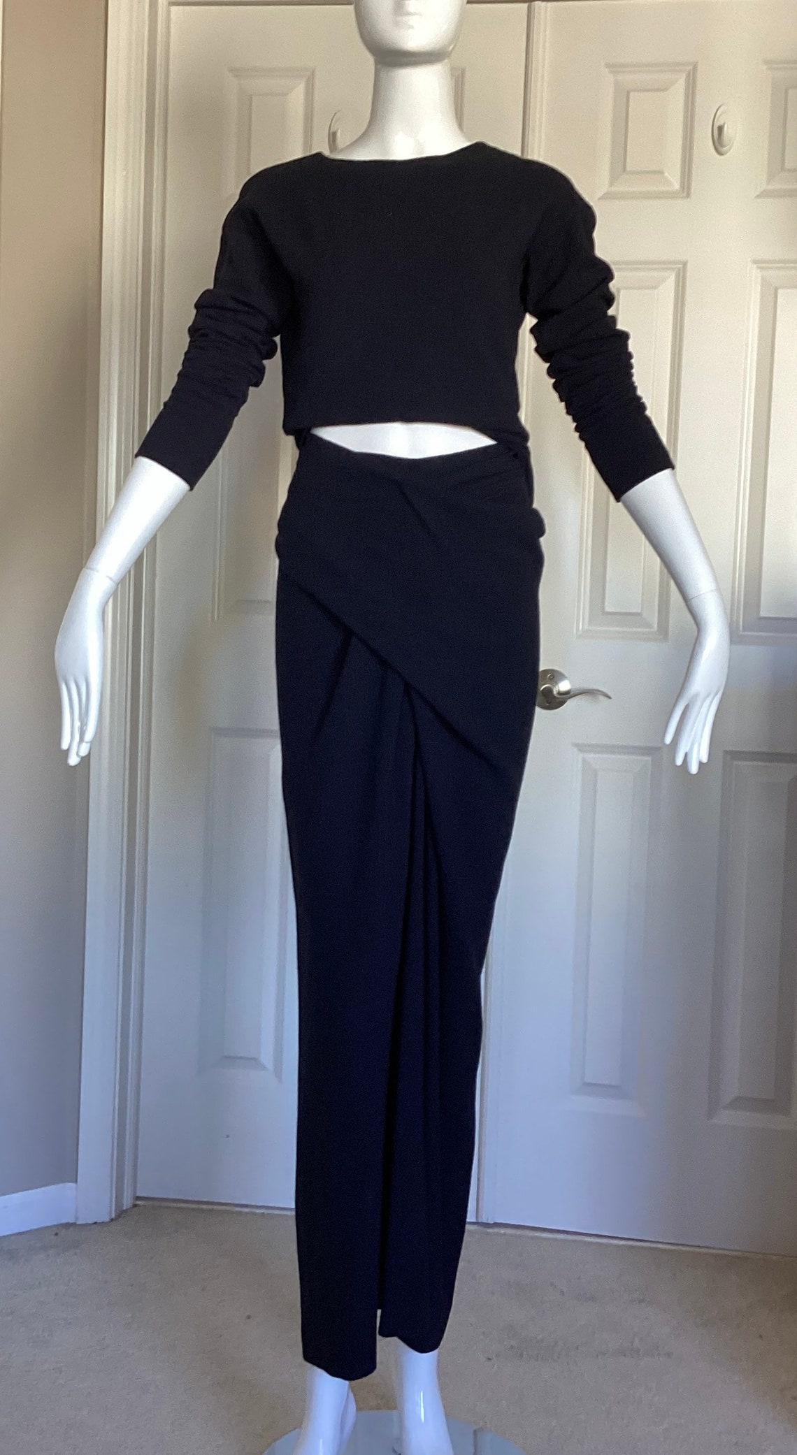Romeo Gigli Vintage 1992 Dress That Can Also Be Worn as a Skirt, Black ...