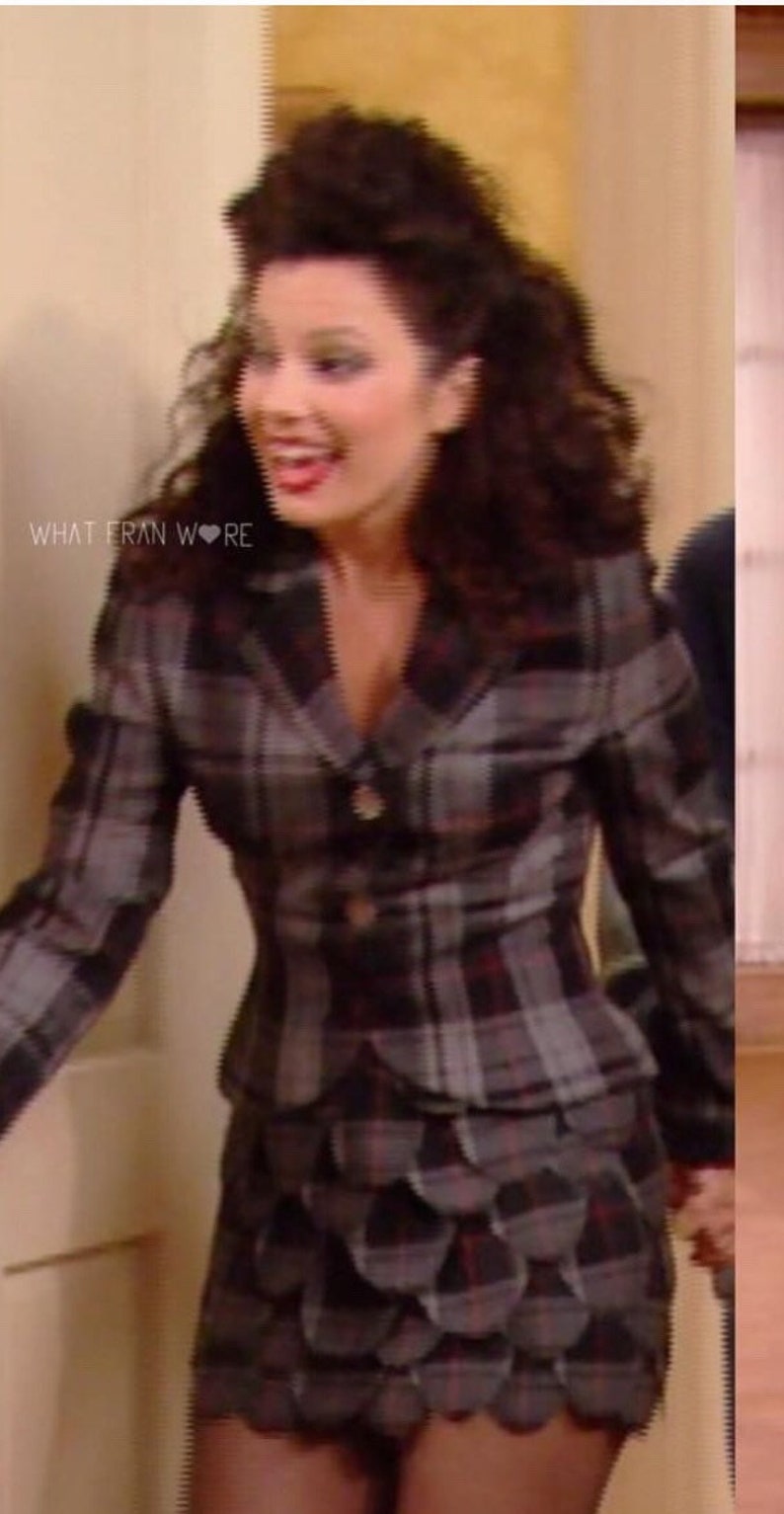 The Nanny’s Dress in Red Rather Than Grey Plaid With 7 Rows of Leaf ...