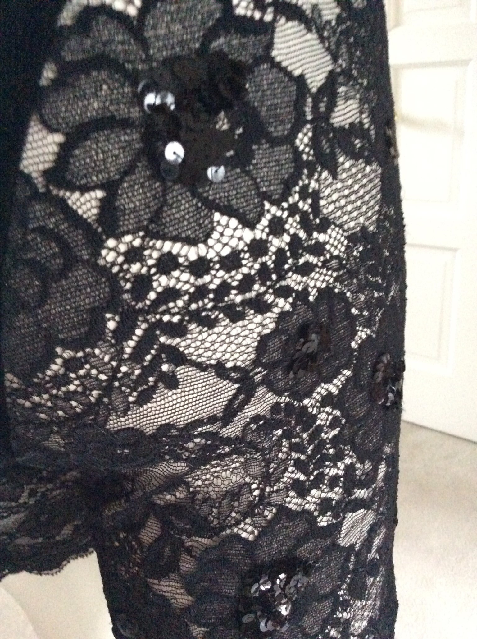 Laperla Vintage 1990 Unworn Black Velvet Lace and Sequins - Etsy