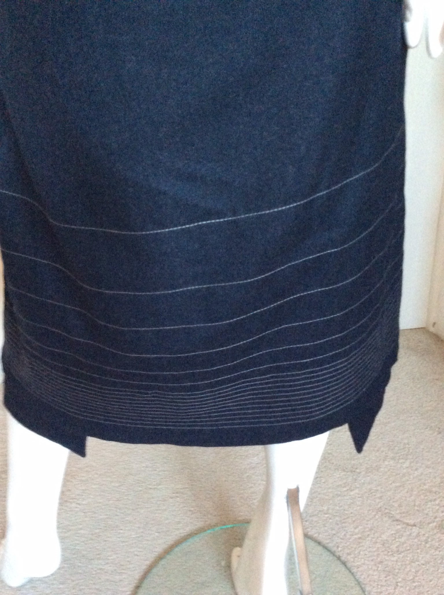 Susan Lazar Vintage 2000 Wool Empire “apron” Style Wrap Dress With ...