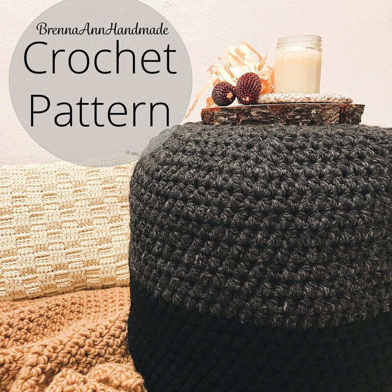 Crochet Ottoman Pattern - Etsy
