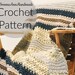 CROCHET PATTERN - the Seaside Blanket Instant Download PDF, Chunky ...