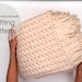 KNITTING PATTERN - the Chunky Ribbed Knit Fringe Blanket, Instant ...
