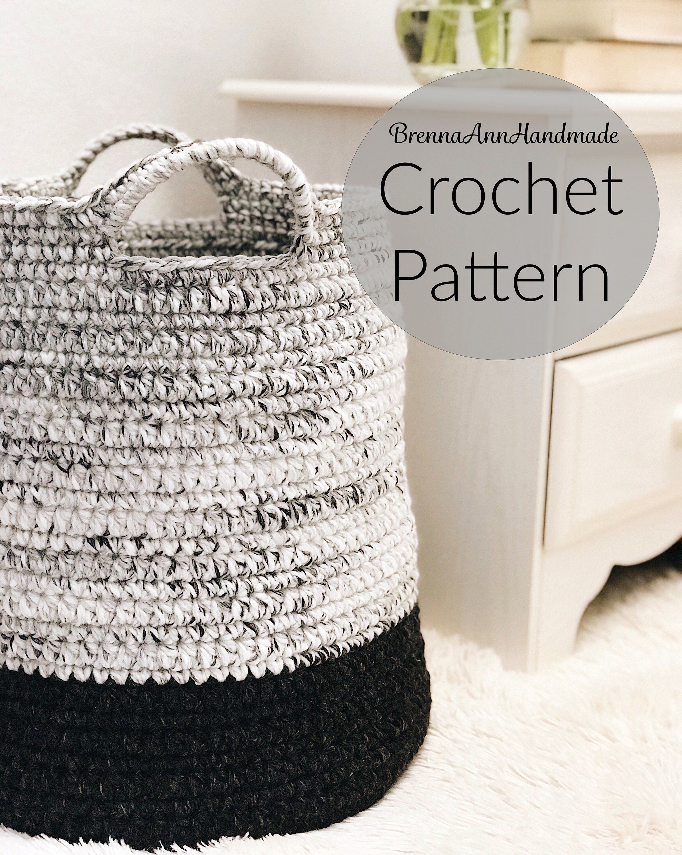 CROCHET PATTERN the Home Storage Basket Instant Download | Etsy