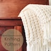 KNITTING PATTERN - the Chunky Ribbed Knit Fringe Blanket, Instant ...