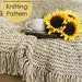 KNITTING PATTERN - the Classic Chunky Knit Fringe Blanket, Instant ...