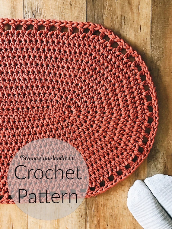 Easy Crochet Oval Rug Pattern Easy Crochet Oval Area Rug Pattern In