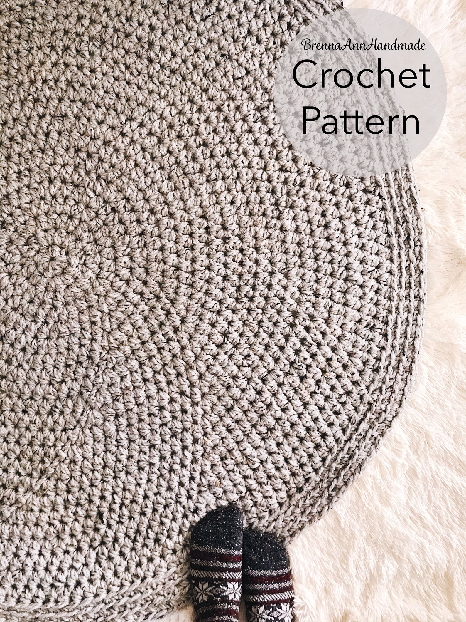CROCHET PATTERN the Classic Circle Rug Instant Download - Etsy