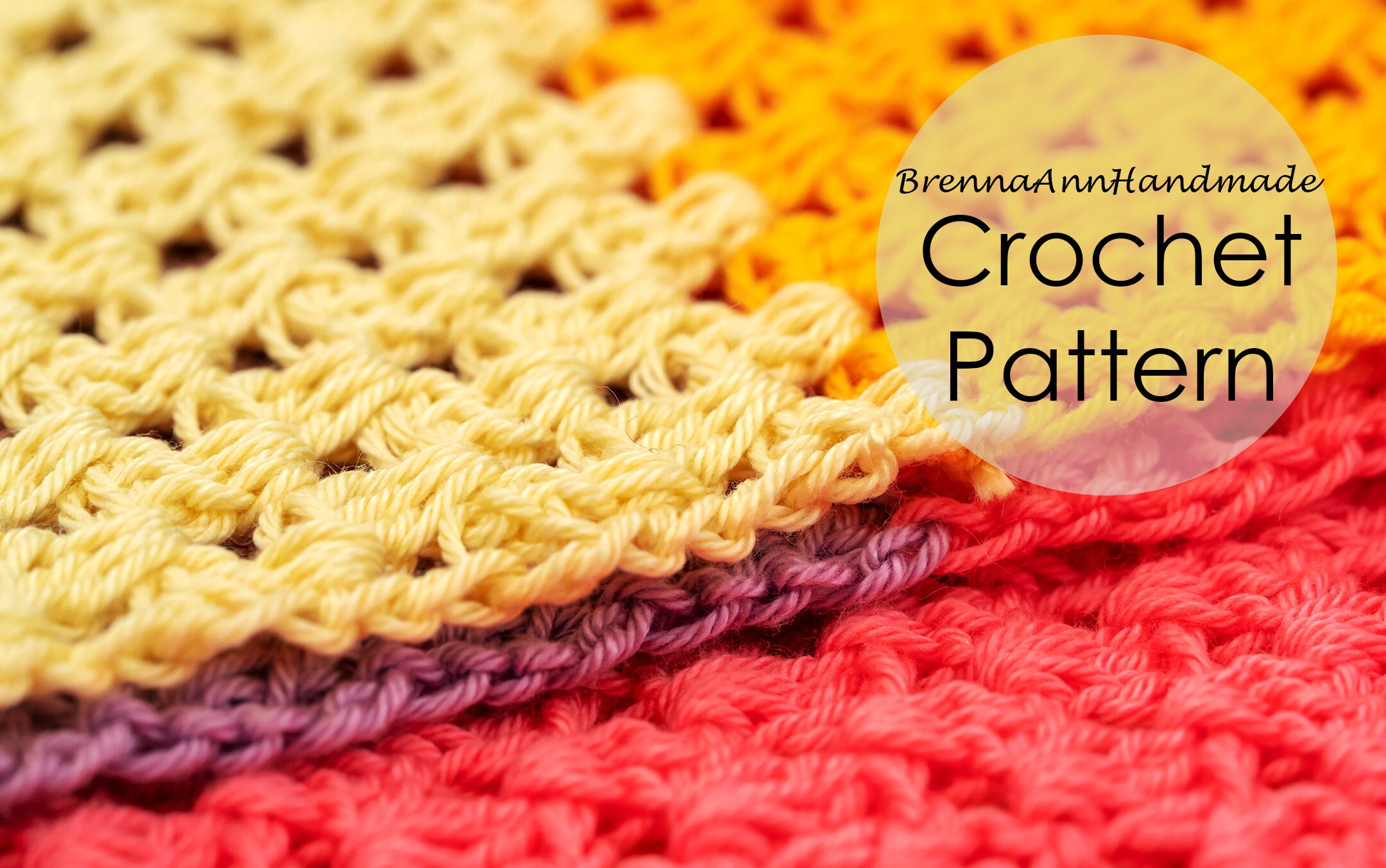 CROCHET PATTERN - the Summer Sunset Baby Blanket Instant Download ...