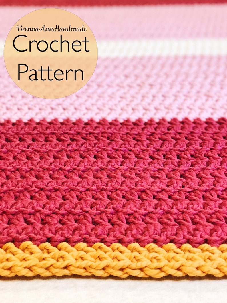 CROCHET PATTERN the Sunrise Blanket Instant Download PDF - Etsy