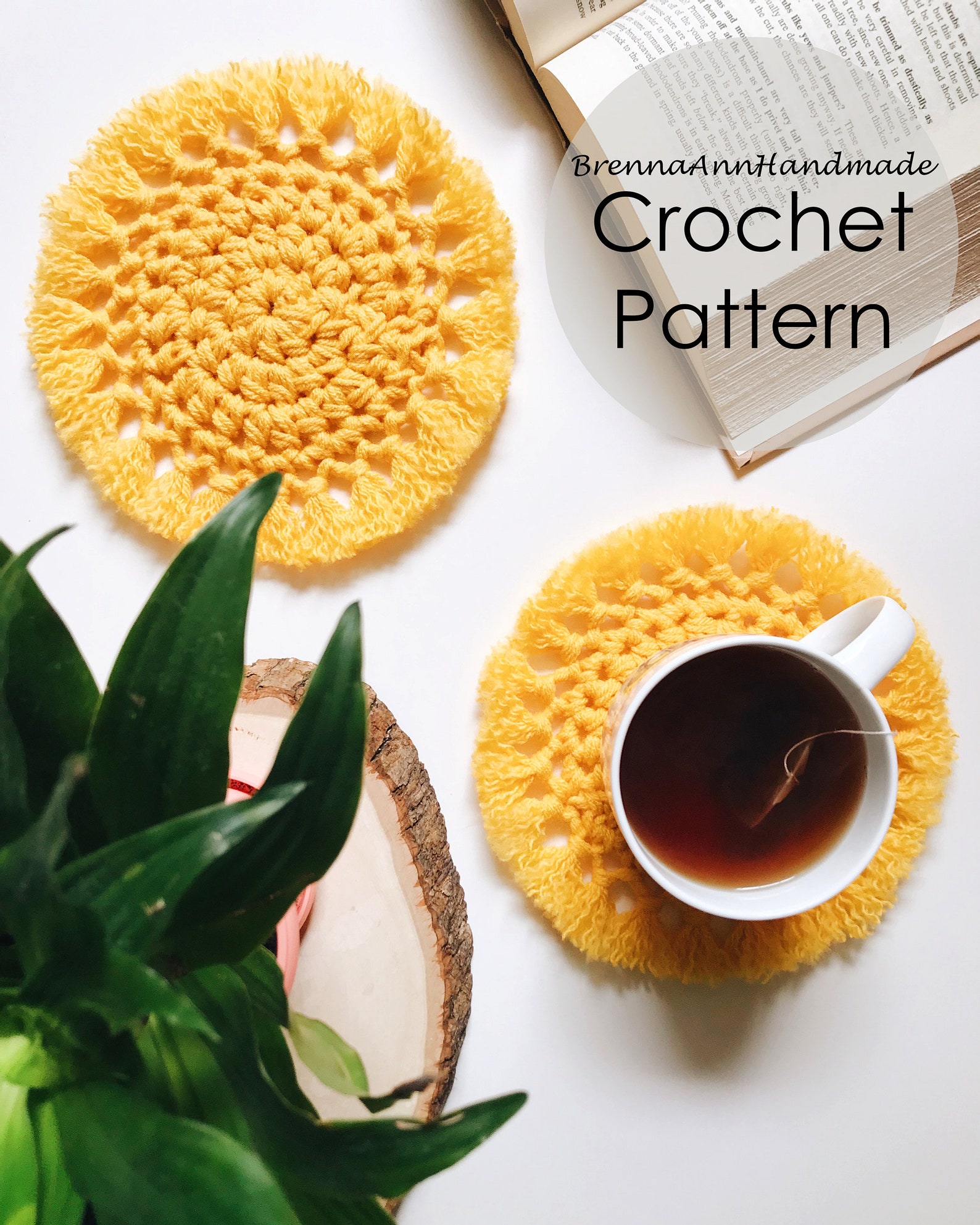 CROCHET PATTERN the Sunshine Coasters Instant Download PDF - Etsy