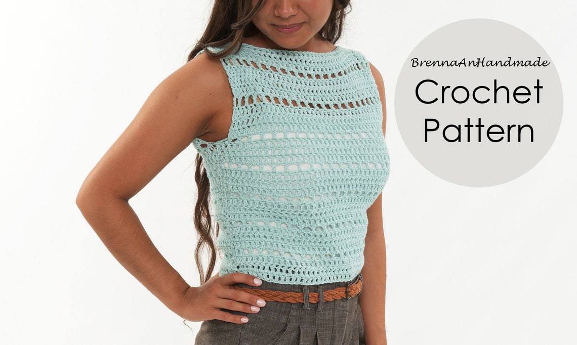 CROCHET PATTERN the Lightweight Spring Crop Top Instant - Etsy