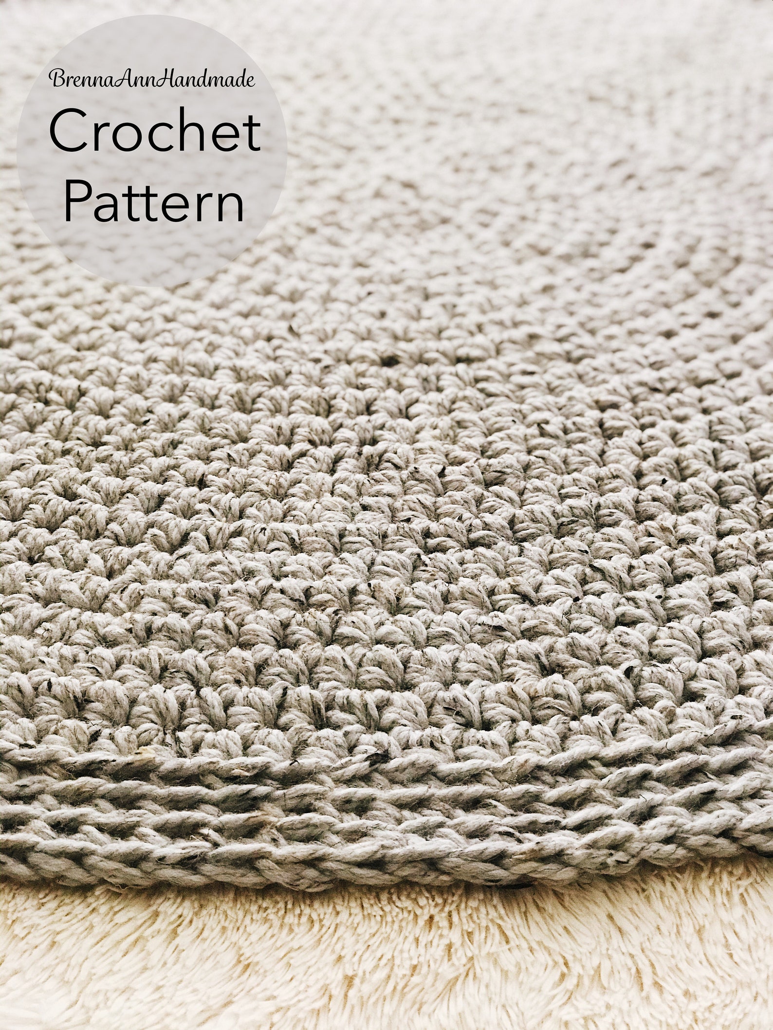 CROCHET PATTERN the Classic Circle Rug Instant Download - Etsy