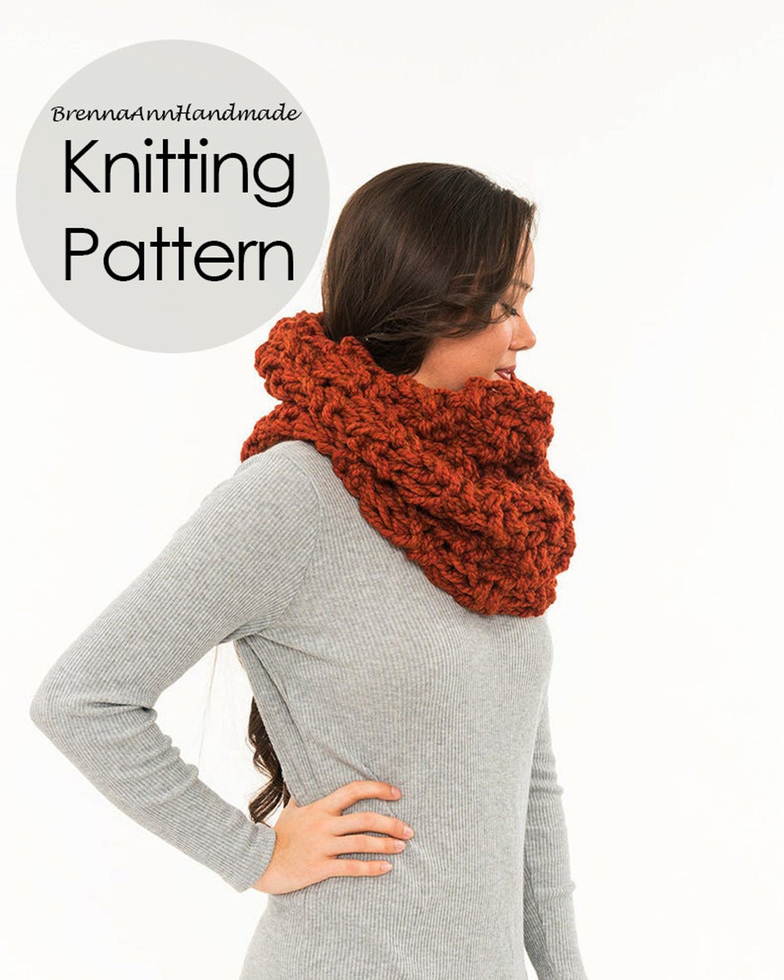 KNITTING PATTERN the Extra Chunky Textured Cowl Instant | Etsy