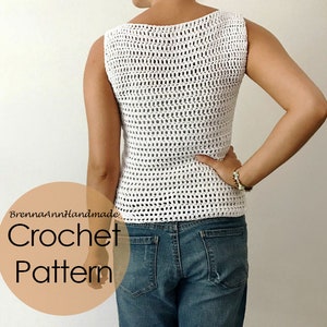 CROCHET PATTERN - Simple Spring Crochet Top, Lightweight Crocheted ...