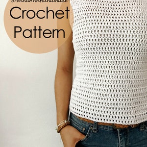 CROCHET PATTERN - Simple Spring Crochet Top, Lightweight Crocheted ...