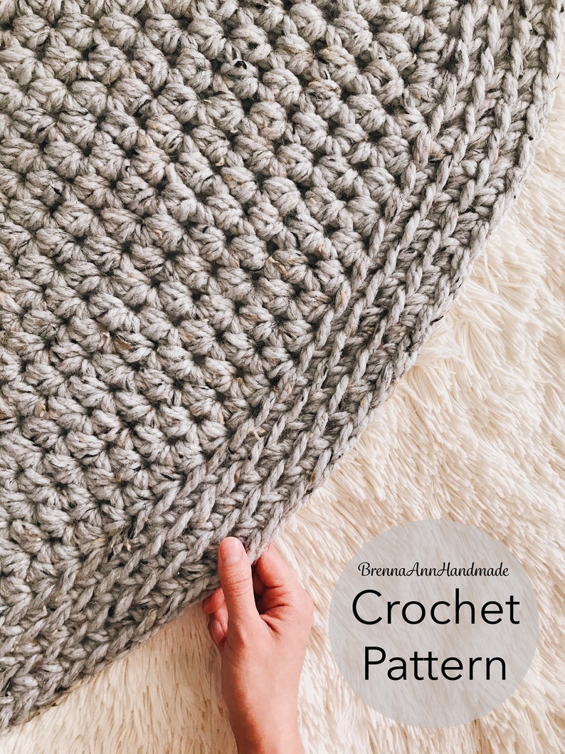 CROCHET PATTERN the Classic Circle Rug Instant Download - Etsy