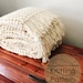 KNITTING PATTERN - the Chunky Ribbed Knit Fringe Blanket, Instant ...
