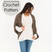 CROCHET PATTERN - the Chunky Oversized Shrug, Instant Download PDF ...