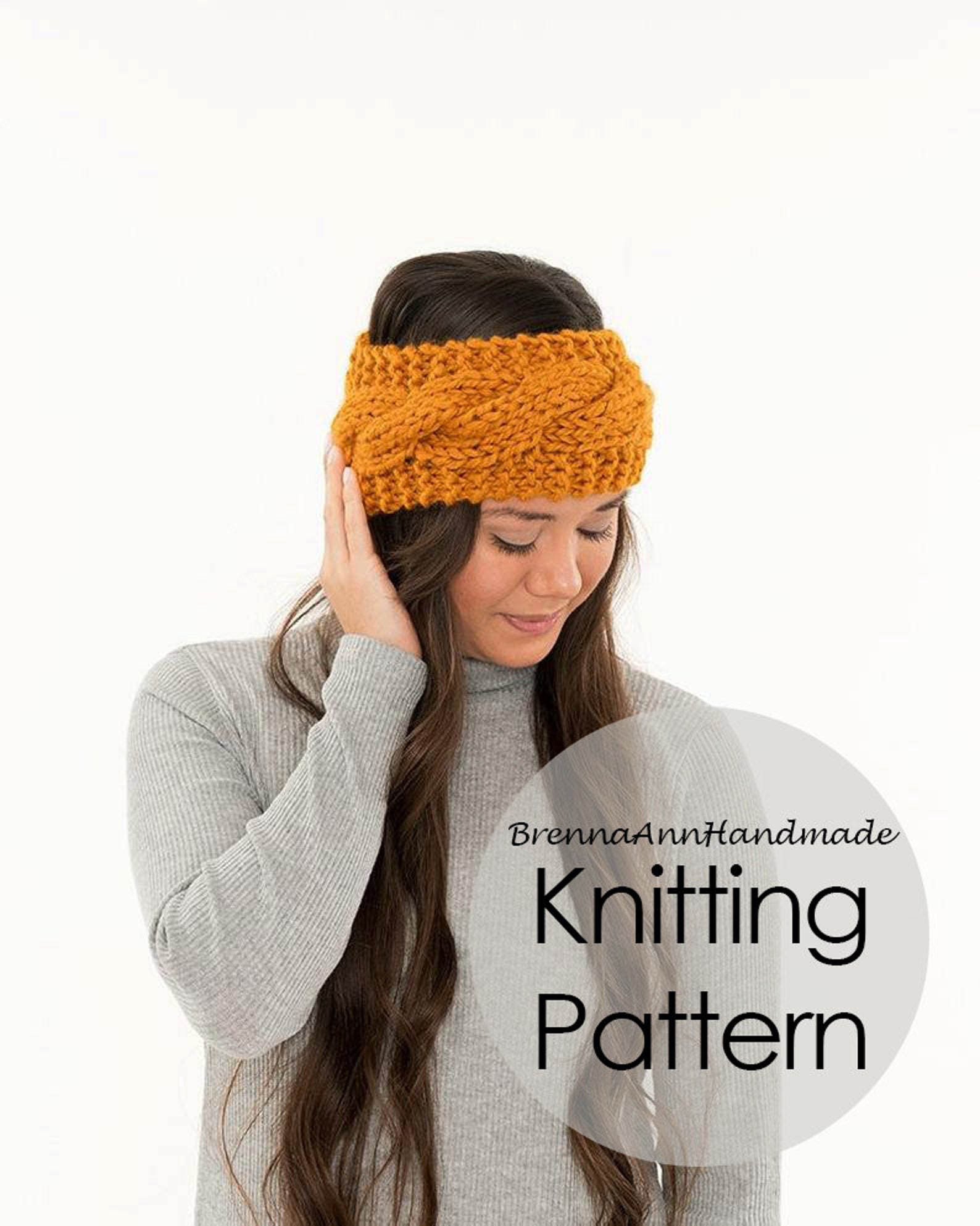 KNITTING PATTERN the Chunky Cable Knit Headband Instant - Etsy