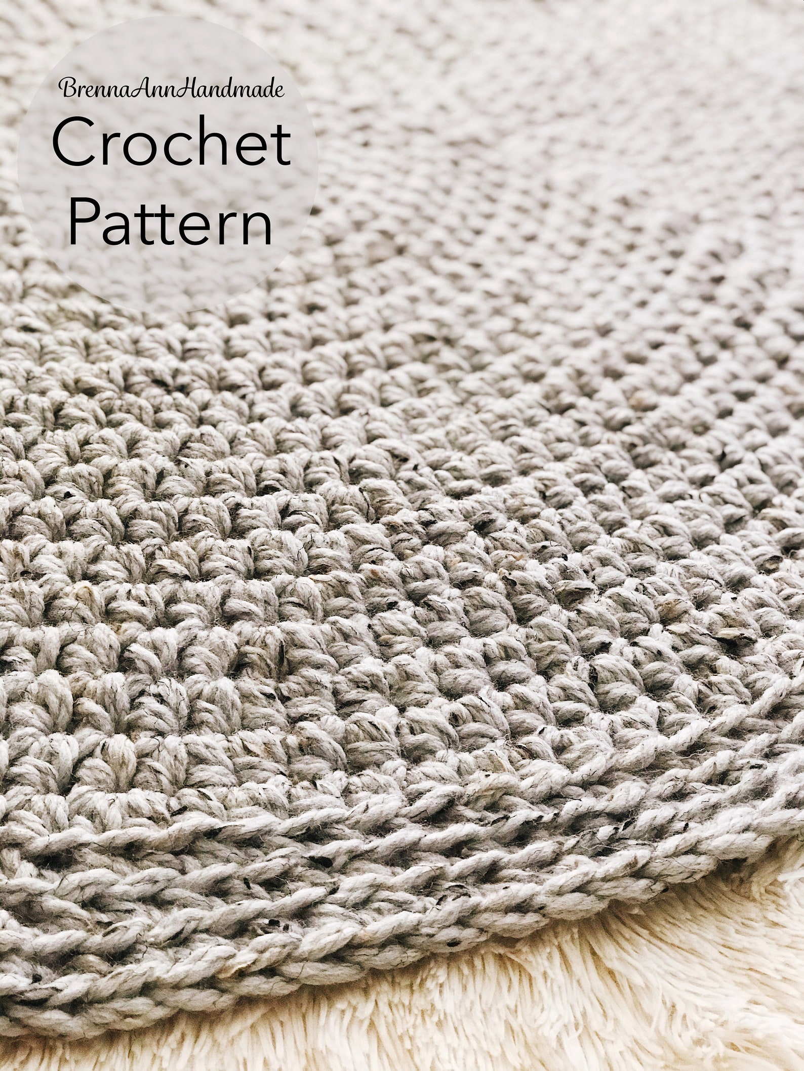 CROCHET PATTERN the Classic Circle Rug Instant Download - Etsy