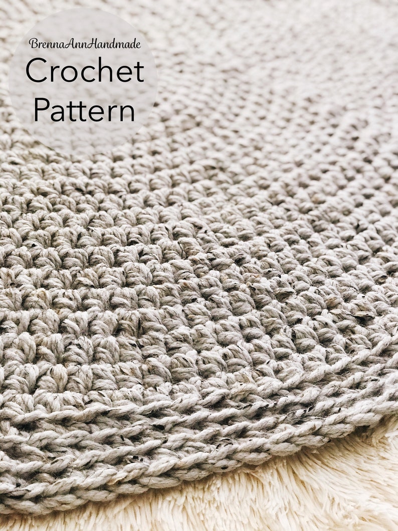 CROCHET PATTERN the Classic Circle Rug Instant Download - Etsy
