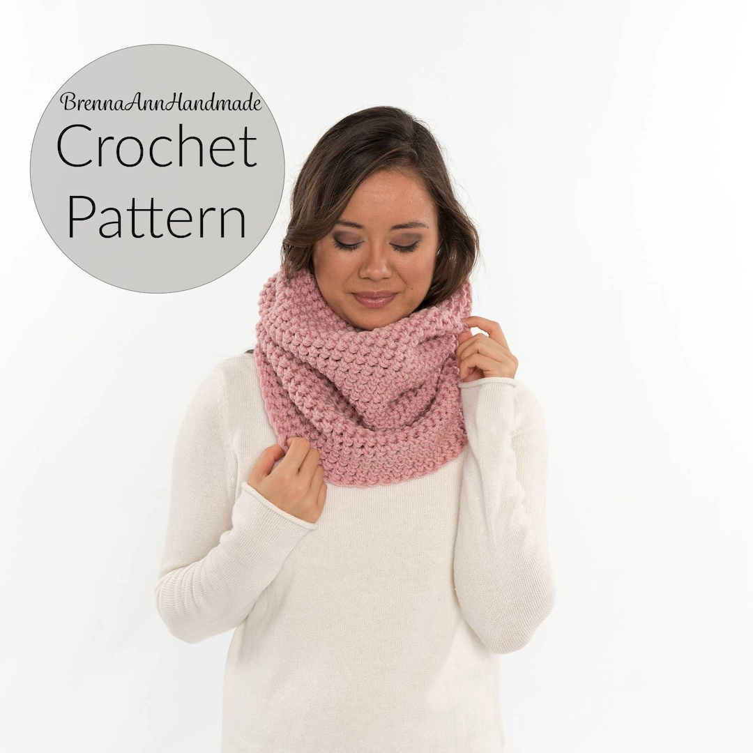 CROCHET PATTERN - the Reversible Cowl, Instant Download PDF, Textured ...