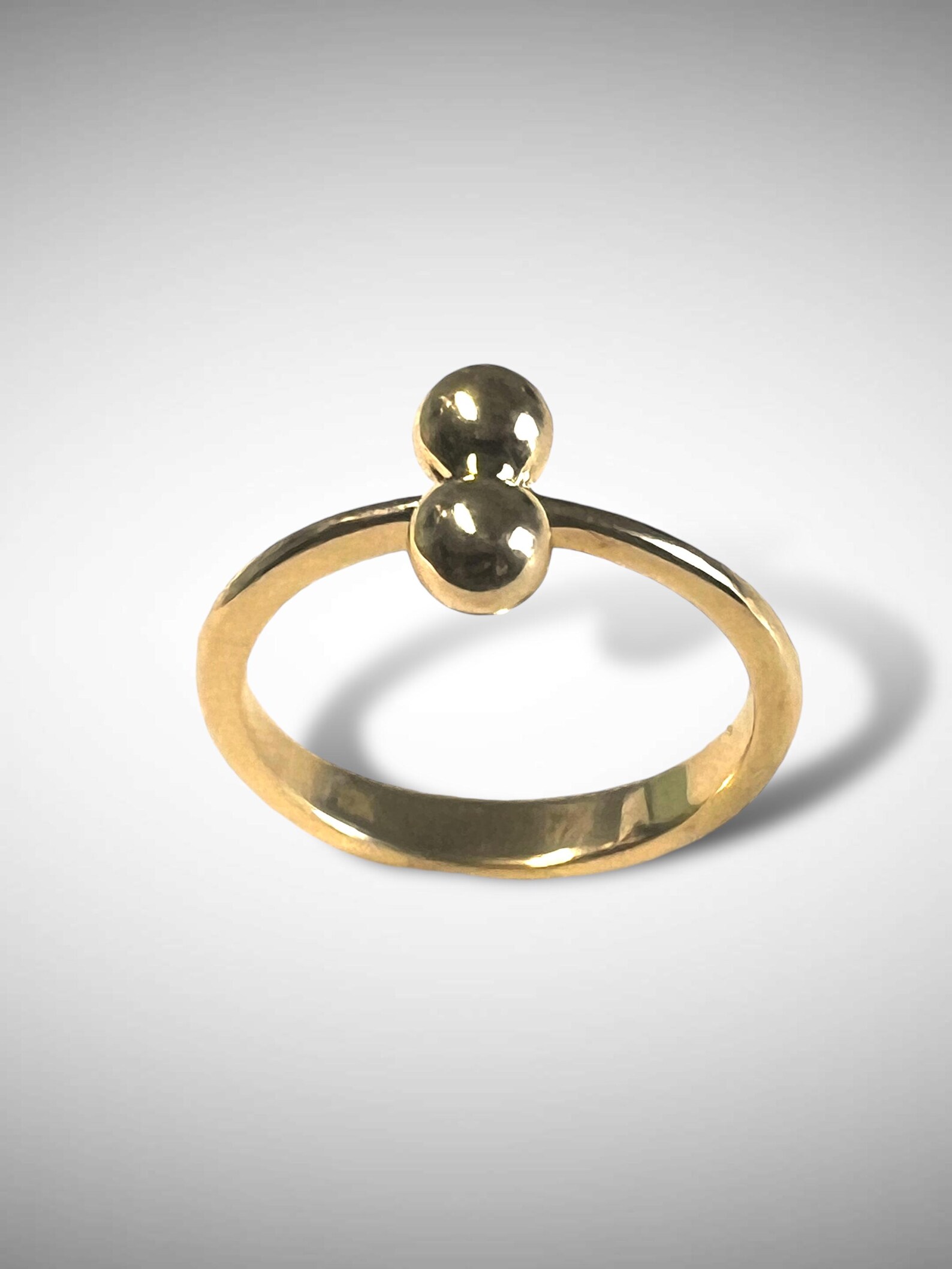 Kiss Ring: Solid Gold or Silver Affection Ring - Etsy