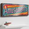Circus Sign Fairground Old Vintage Style Fun Fair Sign. Wood It's Here ...