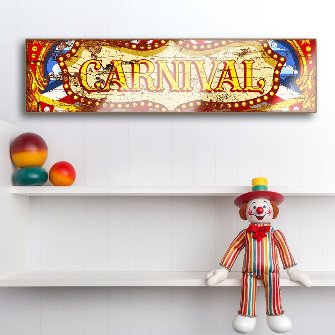 Carnival Sign Fairground Old Vintage Style Fun Fair Sign. - Etsy UK