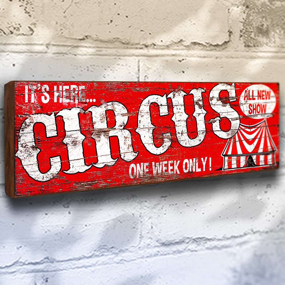Circus Sign Fairground Old Vintage Style Fun Fair Sign. Solid | Etsy
