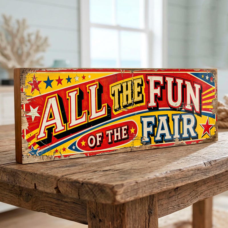 Vintage Fairground Signs - Etsy UK