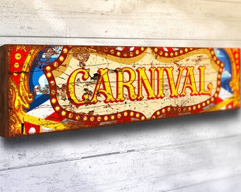 Circus Sign Fairground Old Vintage Style Fun Fair Sign. Solid | Etsy UK