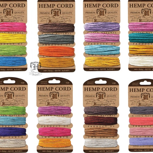 Hemp Cord Ball Dyed in Diff Color 10lb 0.5mm 630feet/192m | Etsy