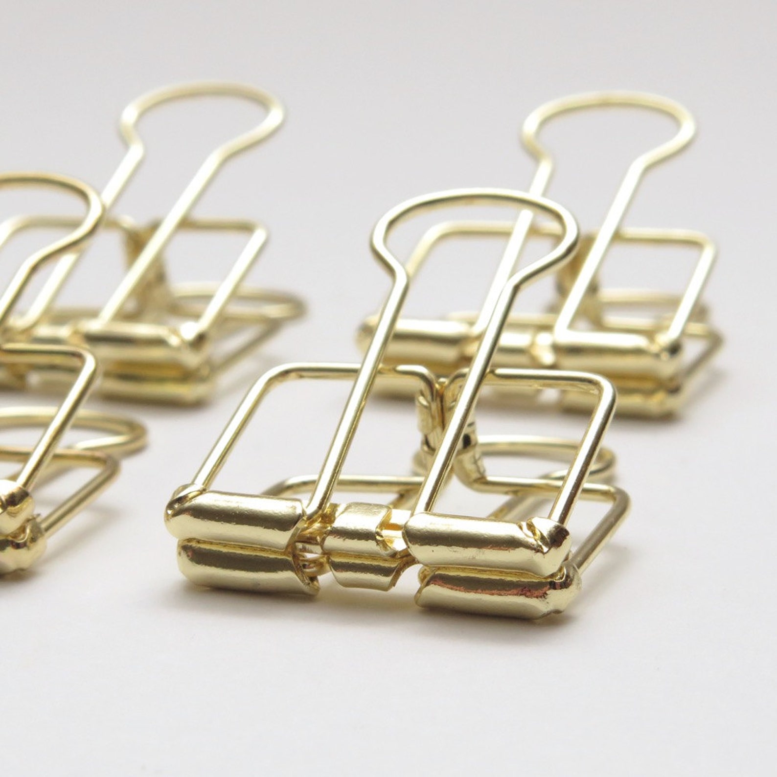 Gold Planner Clips Binder Accessories Bull Clips Skeleton - Etsy