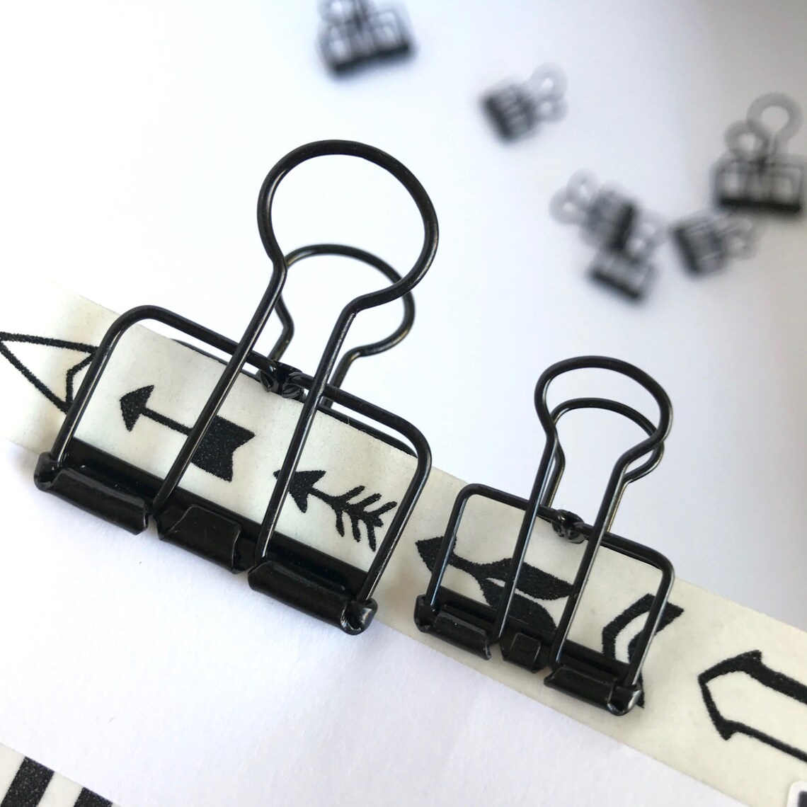 Black Planner Clips Binder Accessories Bull Dog Skeleton Paper - Etsy ...