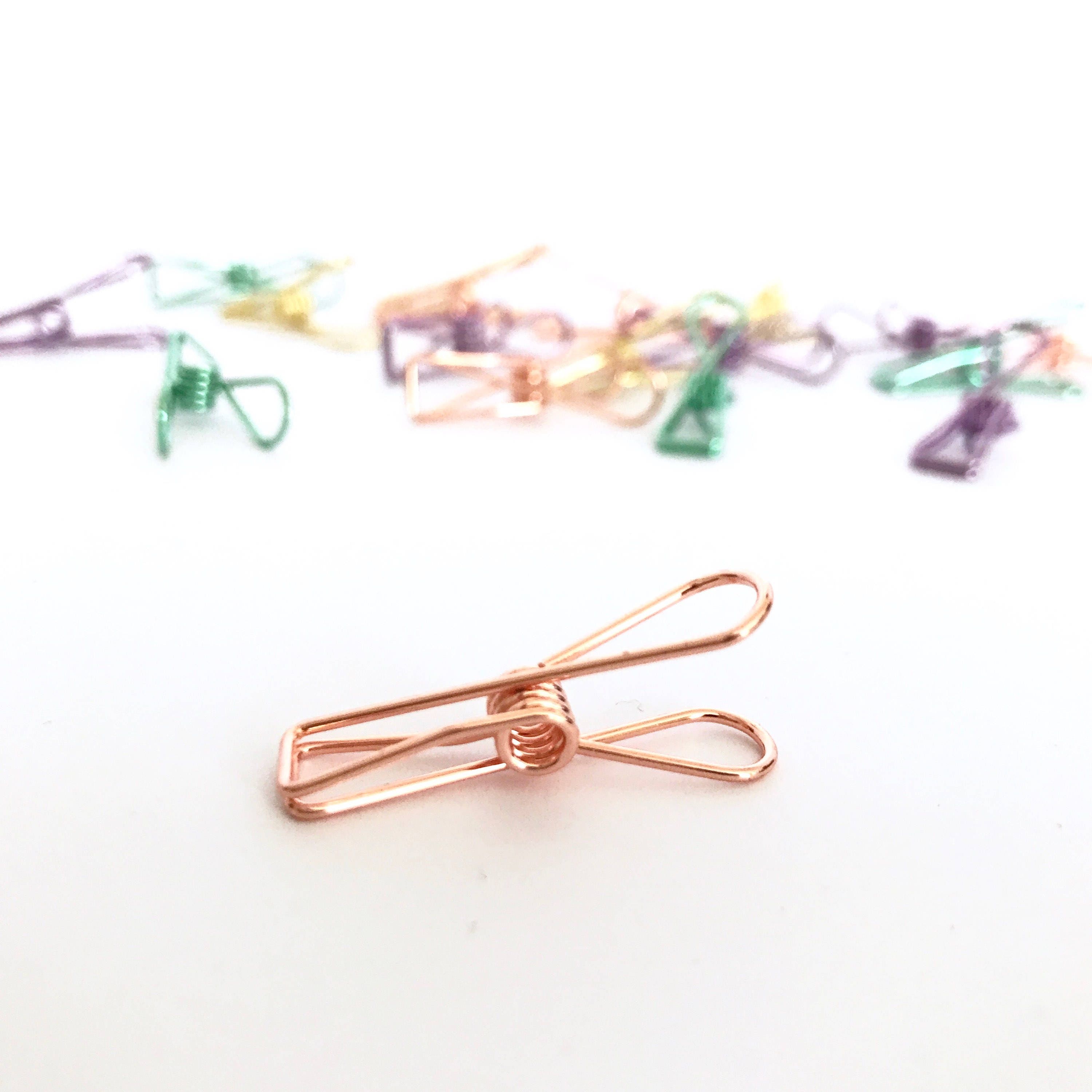 Planner Paper Clips Spring Wire Metallic Binder Accessories X | Etsy