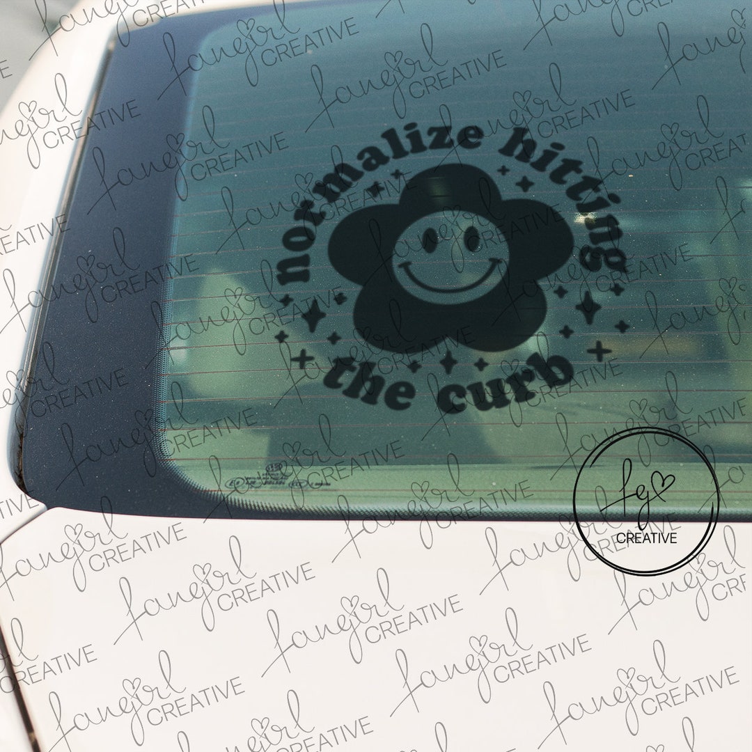 Normalize Hitting the Curb Decal Sticker - Etsy