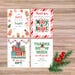 Set of 4 Teacher Christmas Gift Tags | Holiday Present Labels (digital ...