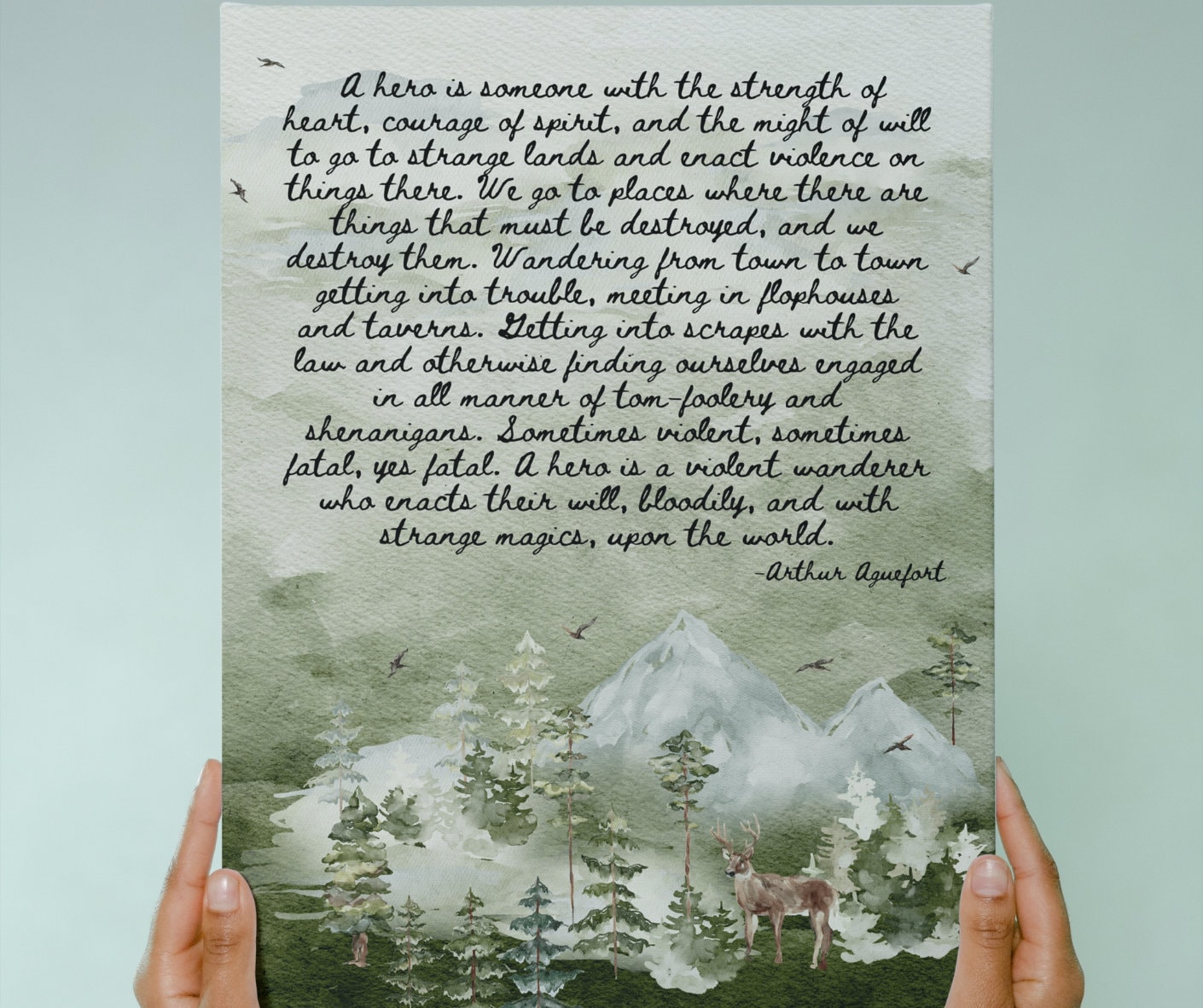 Arthur Aguefort Hero Digital Print Fantasy High - Etsy