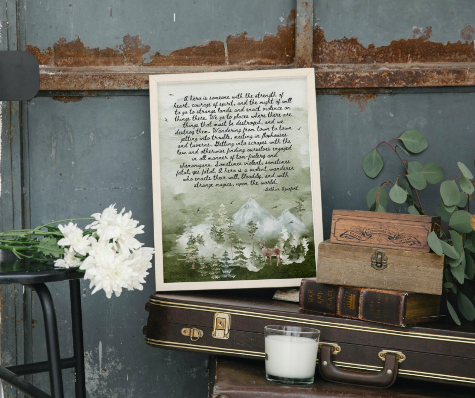 Arthur Aguefort Hero Digital Print Fantasy High - Etsy