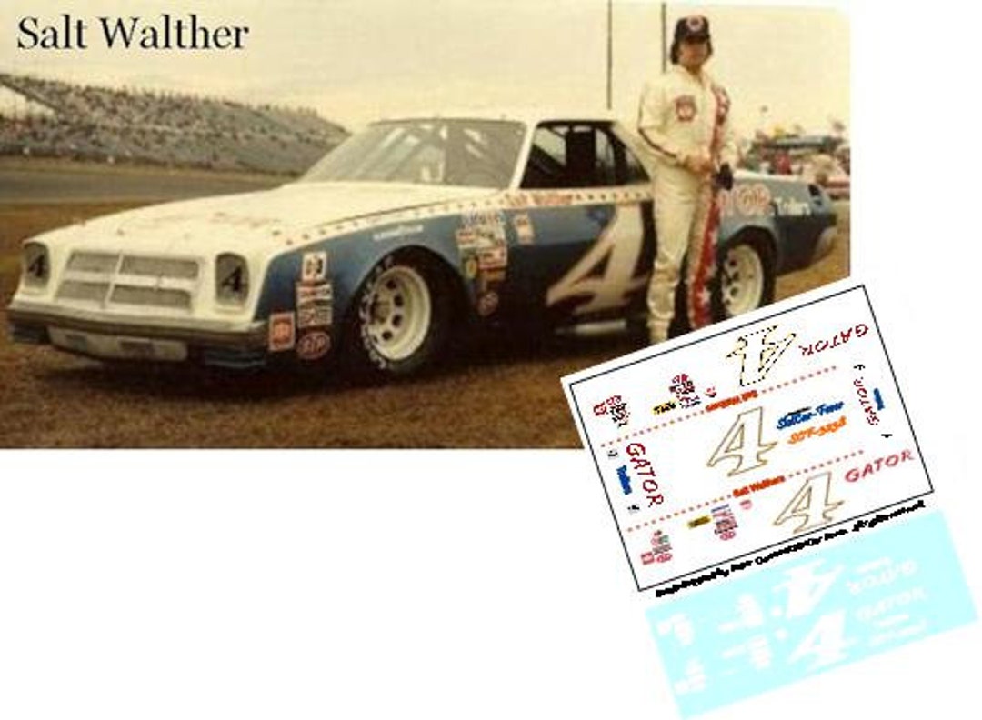 Salt Walther #4 1976 Daytona 500 Model/slot Car Decals - Etsy