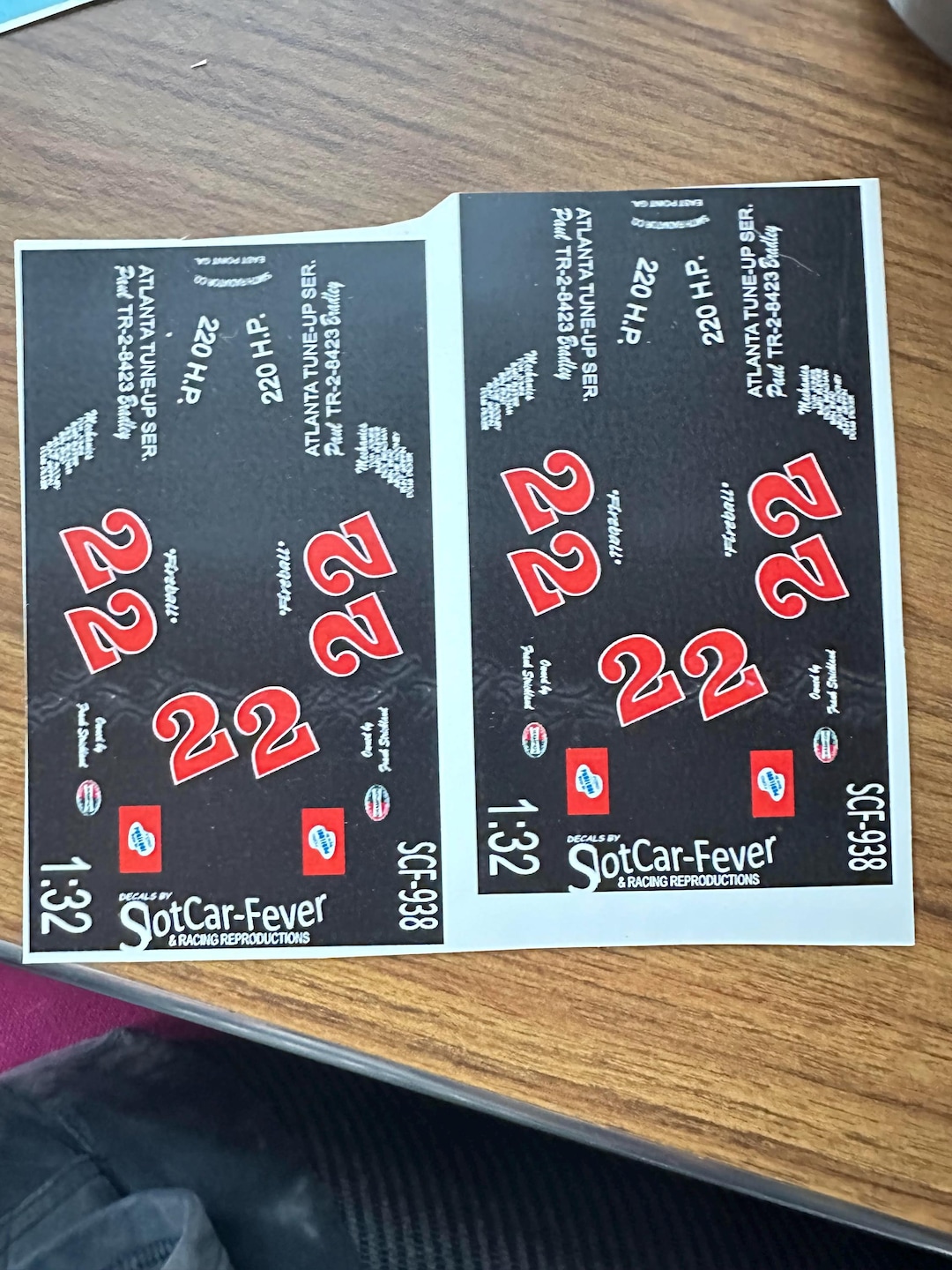 Fireball Roberts #22 1957 Chevy Convertible Model Car/slot Car Decals ...