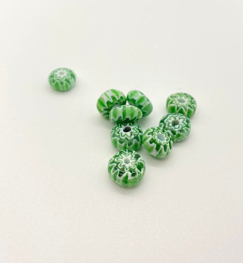 35 Venetian Rosetta Star Chevron Beads, 6 Layers Chevron, Striped ...