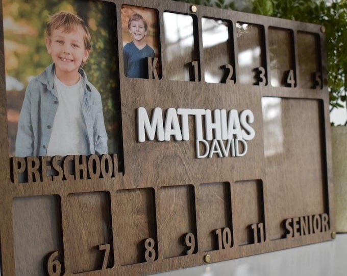 Personalized School Years Picture Holder. Custom School Years Photo ...