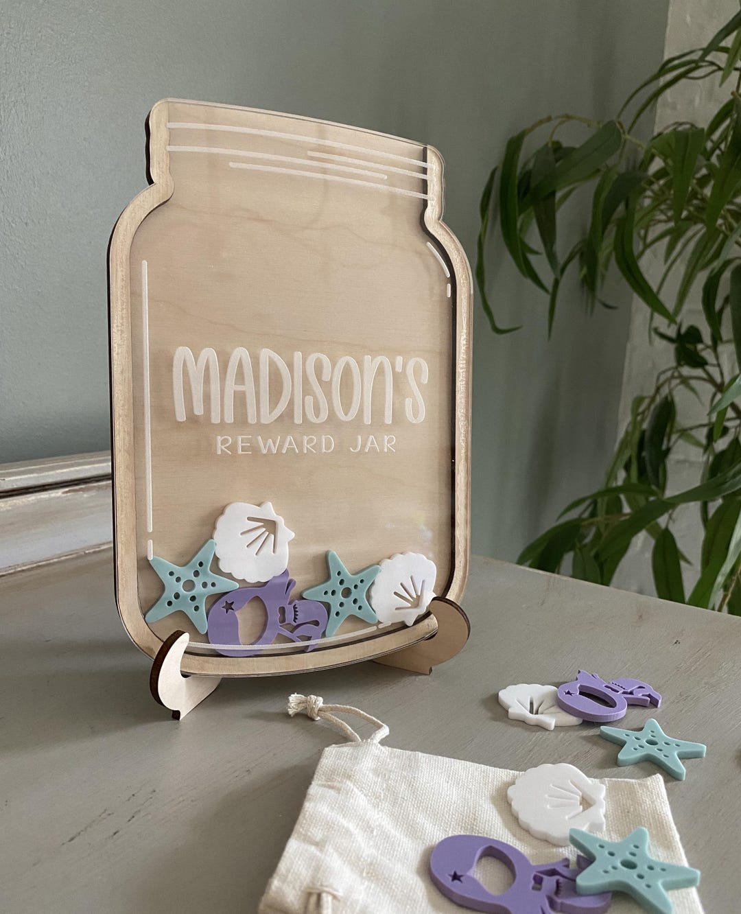 Personalized Reward Jar for Kids. Incentive Jar Chart. - Etsy