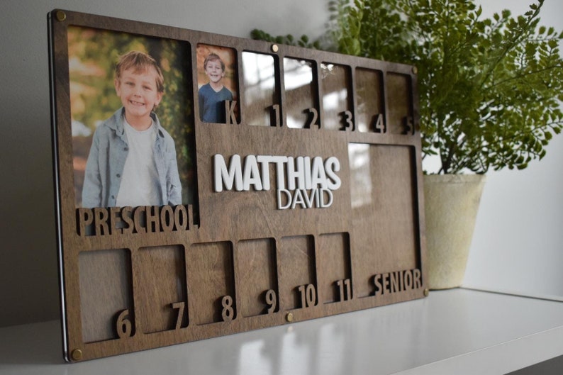 Personalized School Years Picture Holder. Custom School Years Photo ...