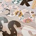 Retro Paper Cut Out Letters, Scrapbook Block Letters, Alphabet Letters ...