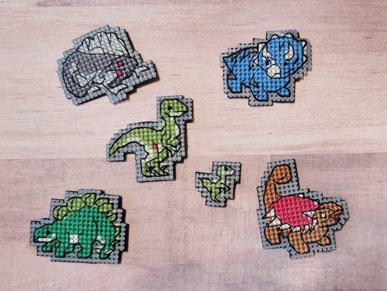 Mini Dinosaur Magnets, Pixel Dinosaurs, Refrigerator Dinos, Jurassic ...